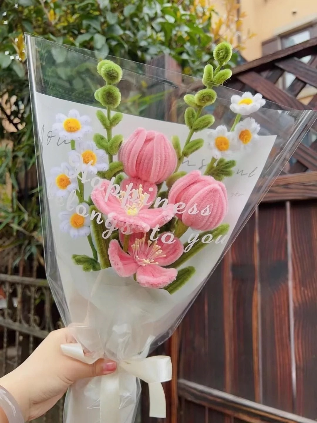 Pipe Cleaner Tulip Bouquet Handmade Bouquet Bouquet for Momgift for Mom ...