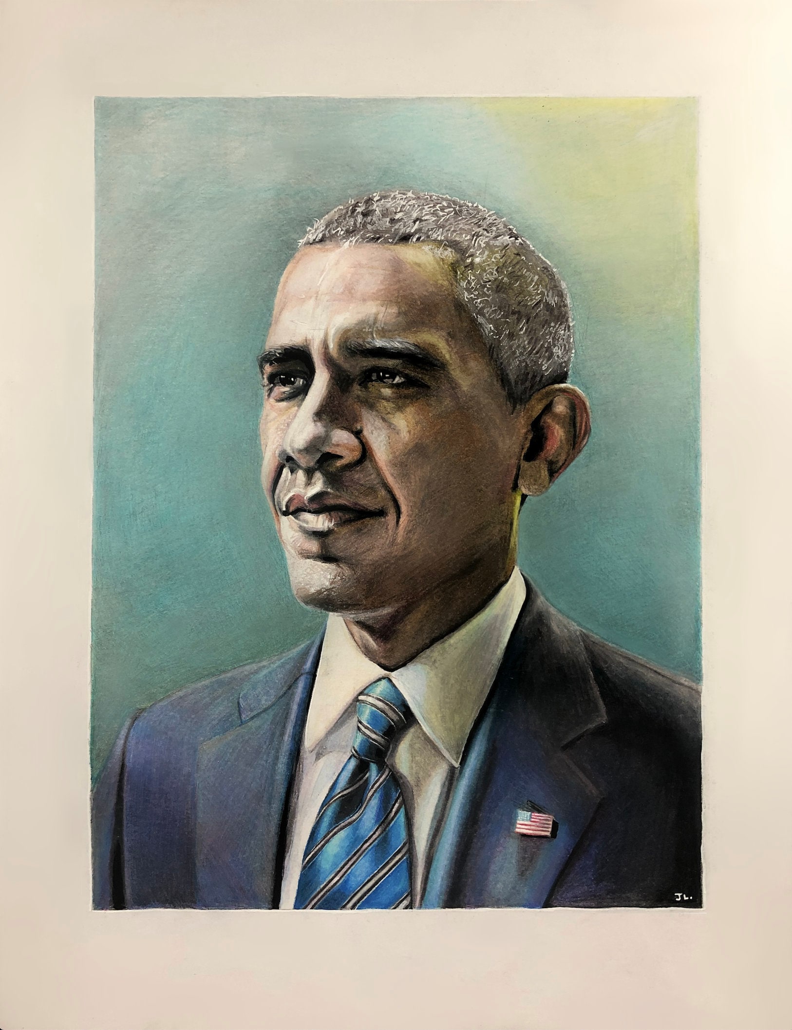 Barack Obama Portrait Painting