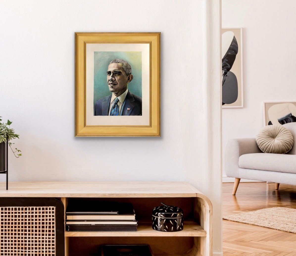 Portrait of President Barack Obama Colored Pencils - Etsy