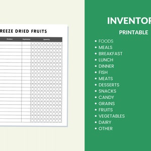 Freeze Dryer Batch Log Book Journal Printable Planner Harvest Right ...