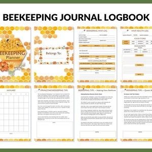 Beekeeping Log Book Printable Beekeeping Journal Beekeeping Record Book ...