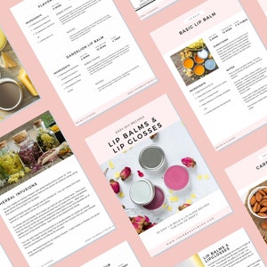 Lip Balms and Lip Glosses Printable Recipe Ebook 30 Easy Lip Balm and ...