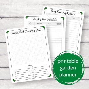Gardening Planner Printable 15 Sheets 8.5x11 Instant Download | Etsy