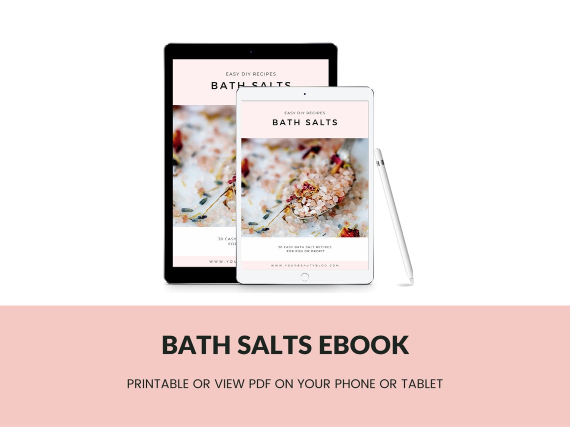 Bath Salts Printable Recipe Ebook 30 Easy Bath Salt Recipes to - Etsy