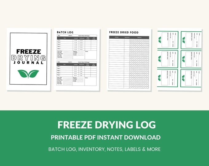 15 PAGE Food Preservation Log | Digital Download - PDF | Canning ...