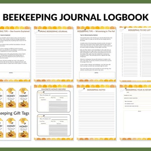 Beekeeping Log Book Printable Beekeeping Journal Beekeeping Record Book ...