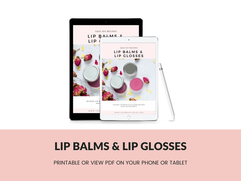 Lip Balms and Lip Glosses Printable Recipe Ebook 30 Easy Lip | Etsy