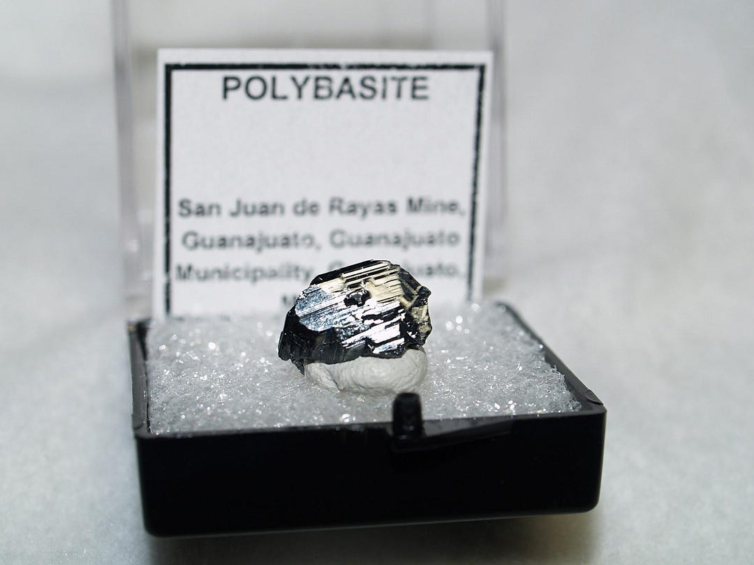 Polybasite Thumbnail Specimen - Etsy