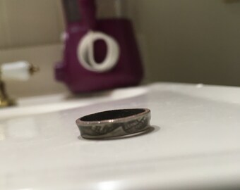 Dime Ring dime In Diamond Ring Play on Words - Etsy