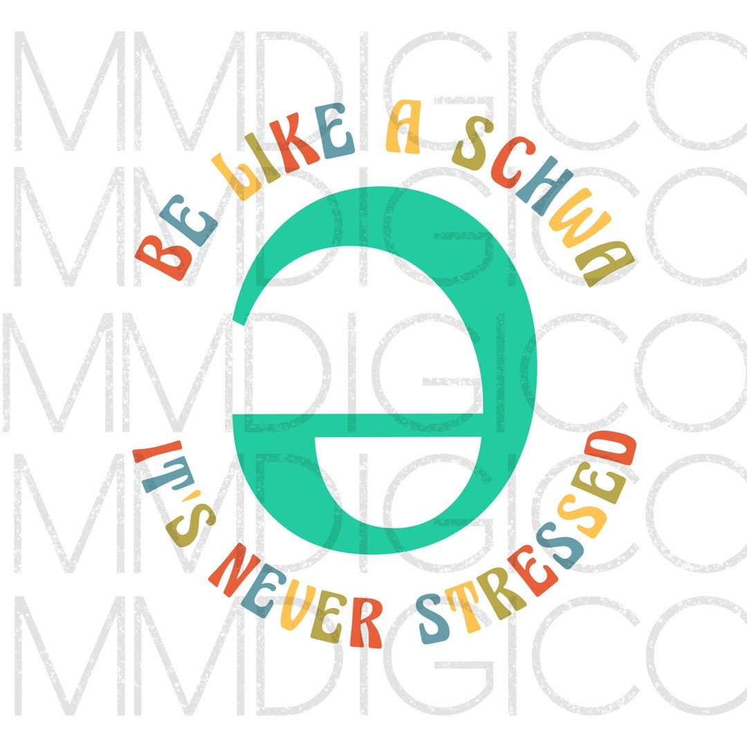 Be a Schwa It's Never Stressed Png, Science of Reading PNG, Dyslexia ...