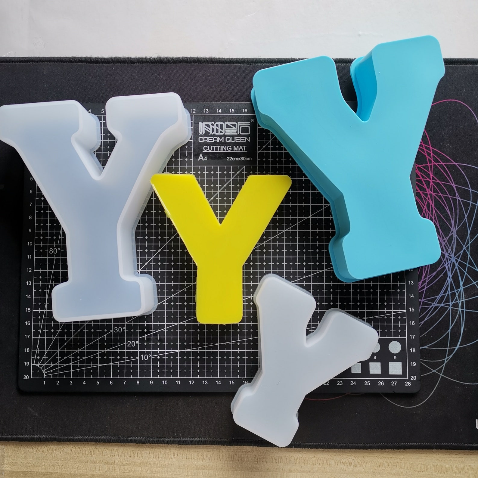 4 Style Jumbo 4 6'' inch Huge Alphabet Mold | Etsy