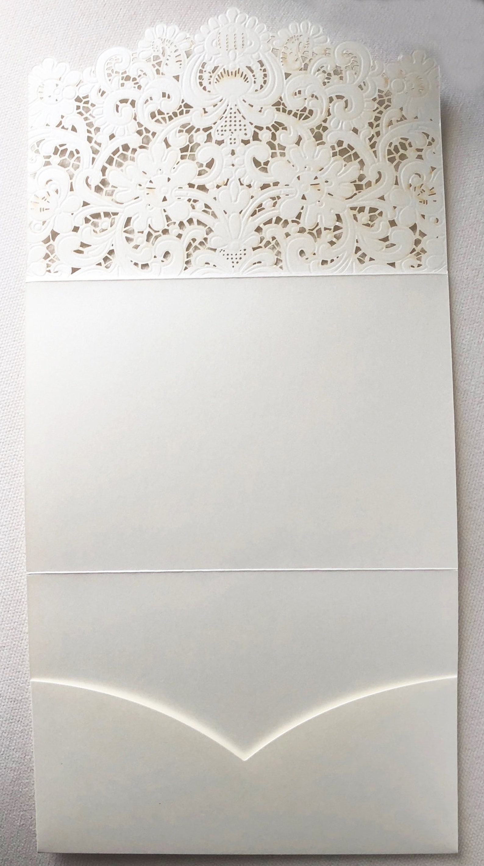 Tri-fold Laser Cut Pocket Metallic Folder Set of 30 - Etsy