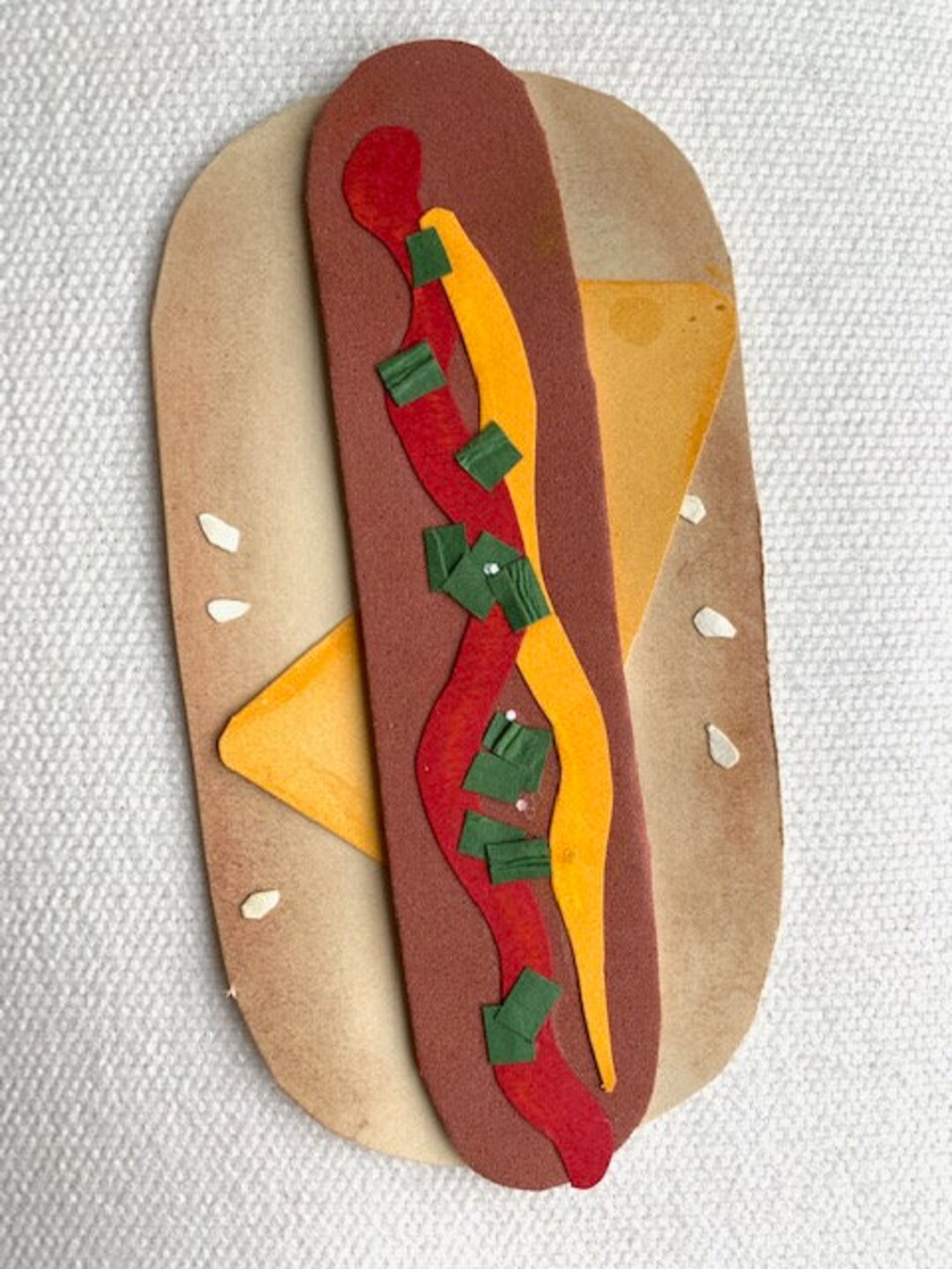 Hotdog - Paper Piecing Scrapbook Embellishment - Etsy