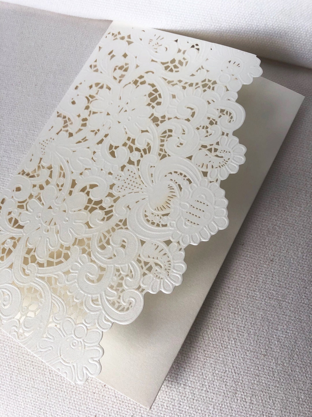 Tri-fold Laser Cut Pocket Metallic Folder - Set of 30 - Etsy