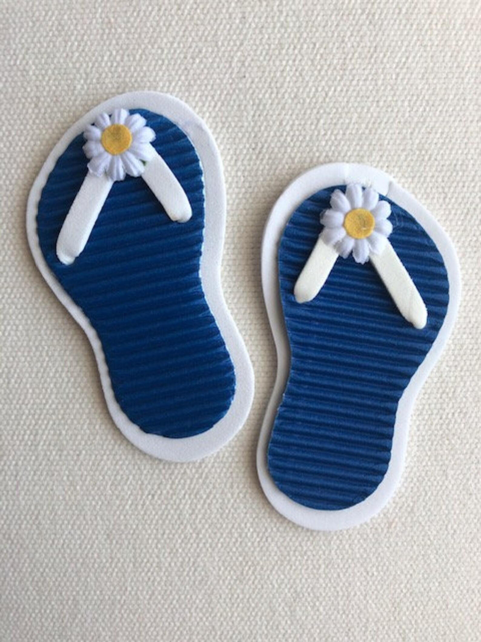 Pair of Flip Flops - Paper Piecing Scrapbook Embellishment - Etsy