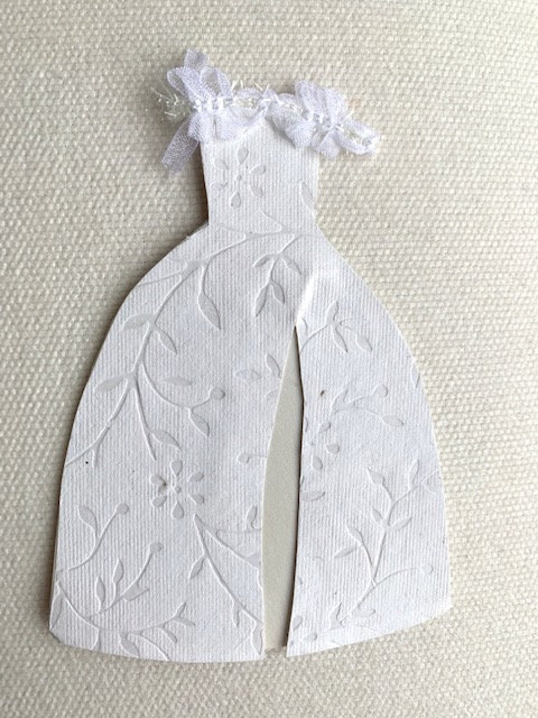 Wedding Dress - Paper Piecing Scrapbook Embellishment - Etsy