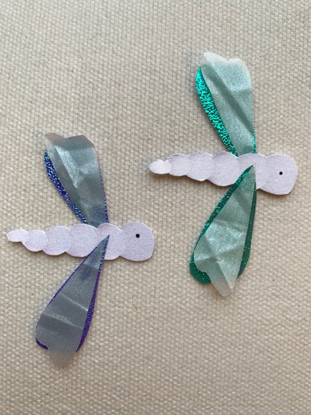 Fireflies With Glitter - Paper Piecing Scrapbook Embellishment - Etsy