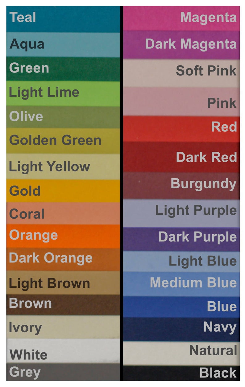 Rainbow Basis Cardstock - 8.5in X 11in - 20 Sheets - Etsy