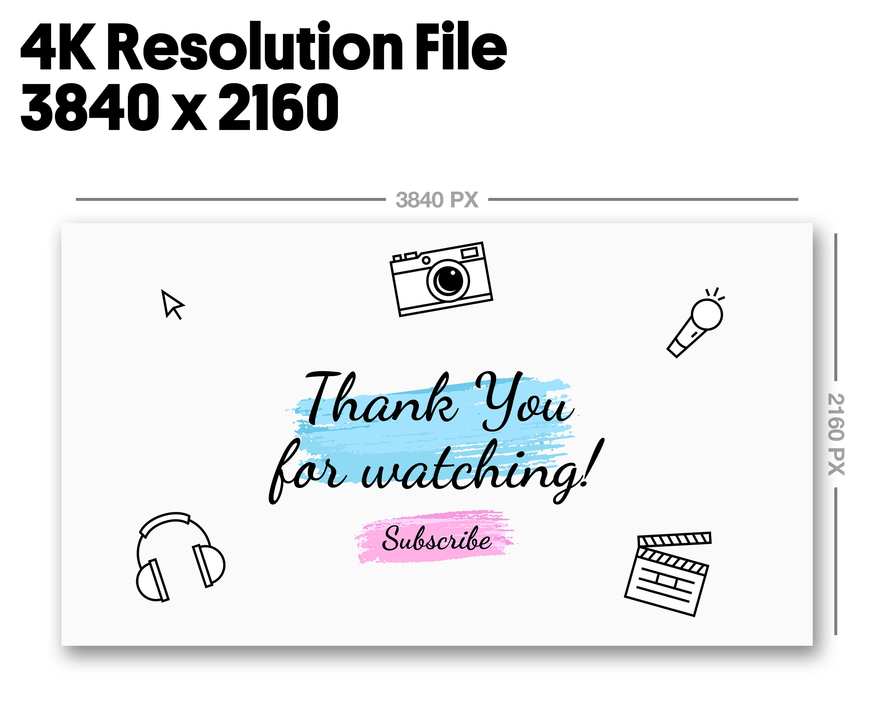 Animated Youtube Thank You Screen Script Youtube End Screen - Etsy