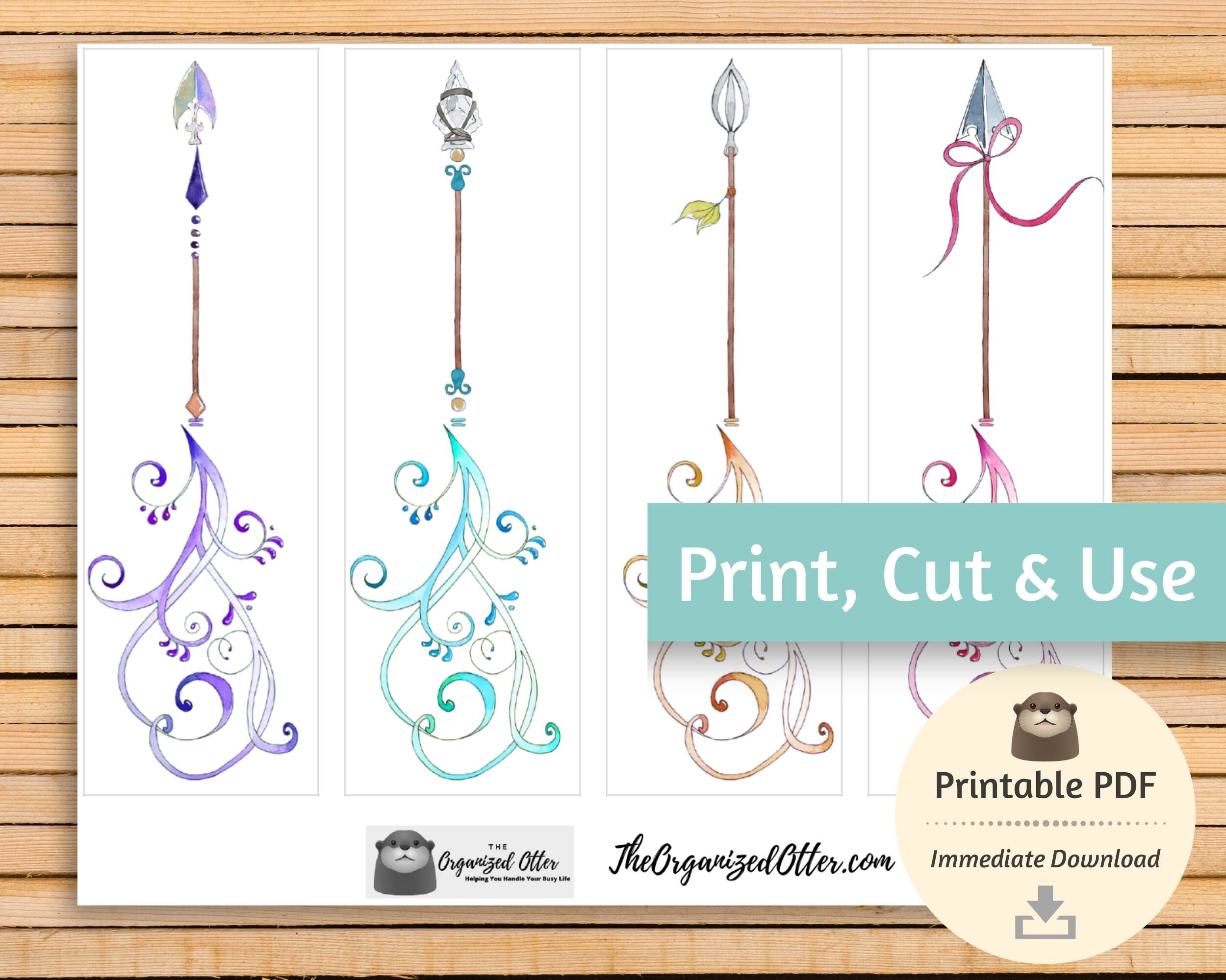 Printable Watercolor Arrow Bookmarks Bookmarks for Book - Etsy España