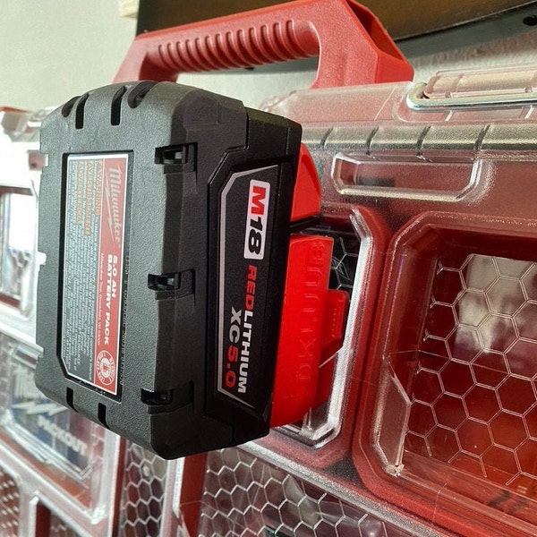 Milwaukee Packout Battery Charger Holder - Etsy