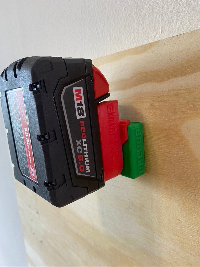 Milwaukee Packout Wall Mount: Battery Holder Organizer - Etsy
