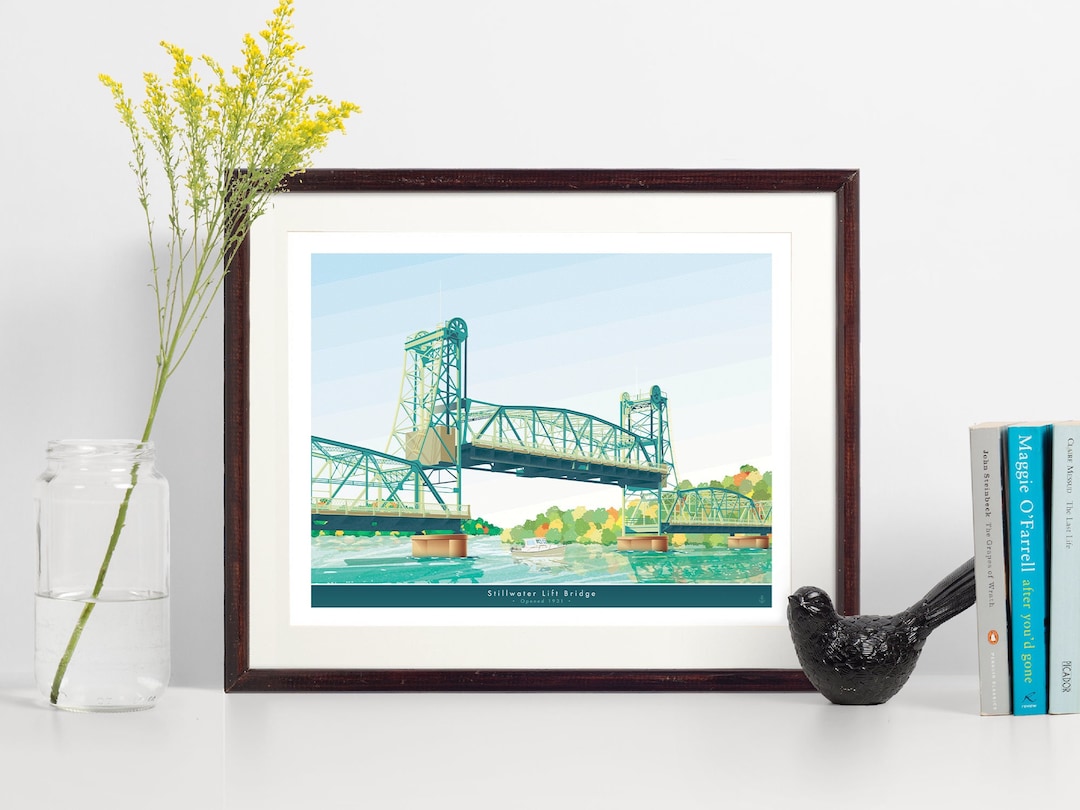 Stillwater Lift Bridge in Fall. Beautiful Modern Art Print of This ...