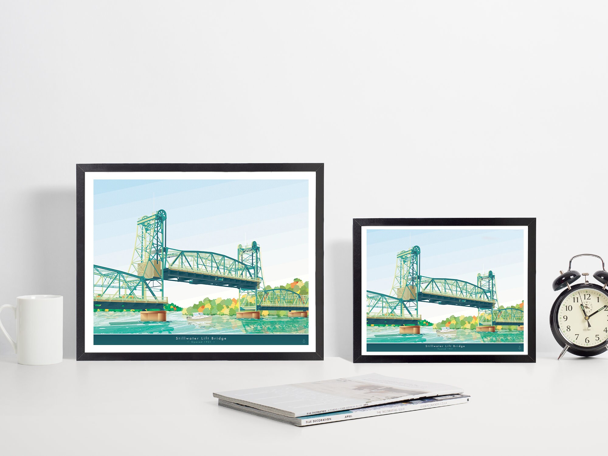 Stillwater Lift Bridge in Fall. Beautiful Modern Art Print of This ...