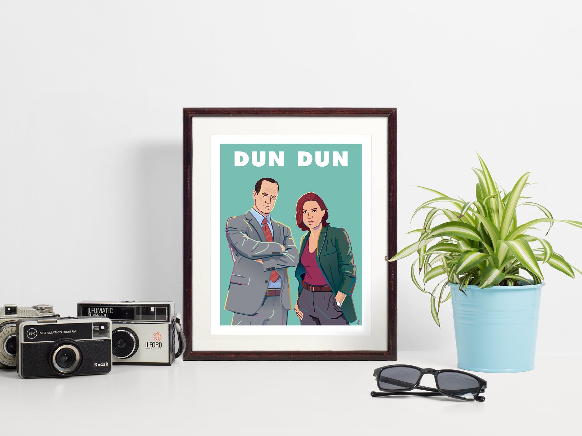 Benson and Stabler Dun Dun Art Print. Elliot Stabler and Olivia Benson ...