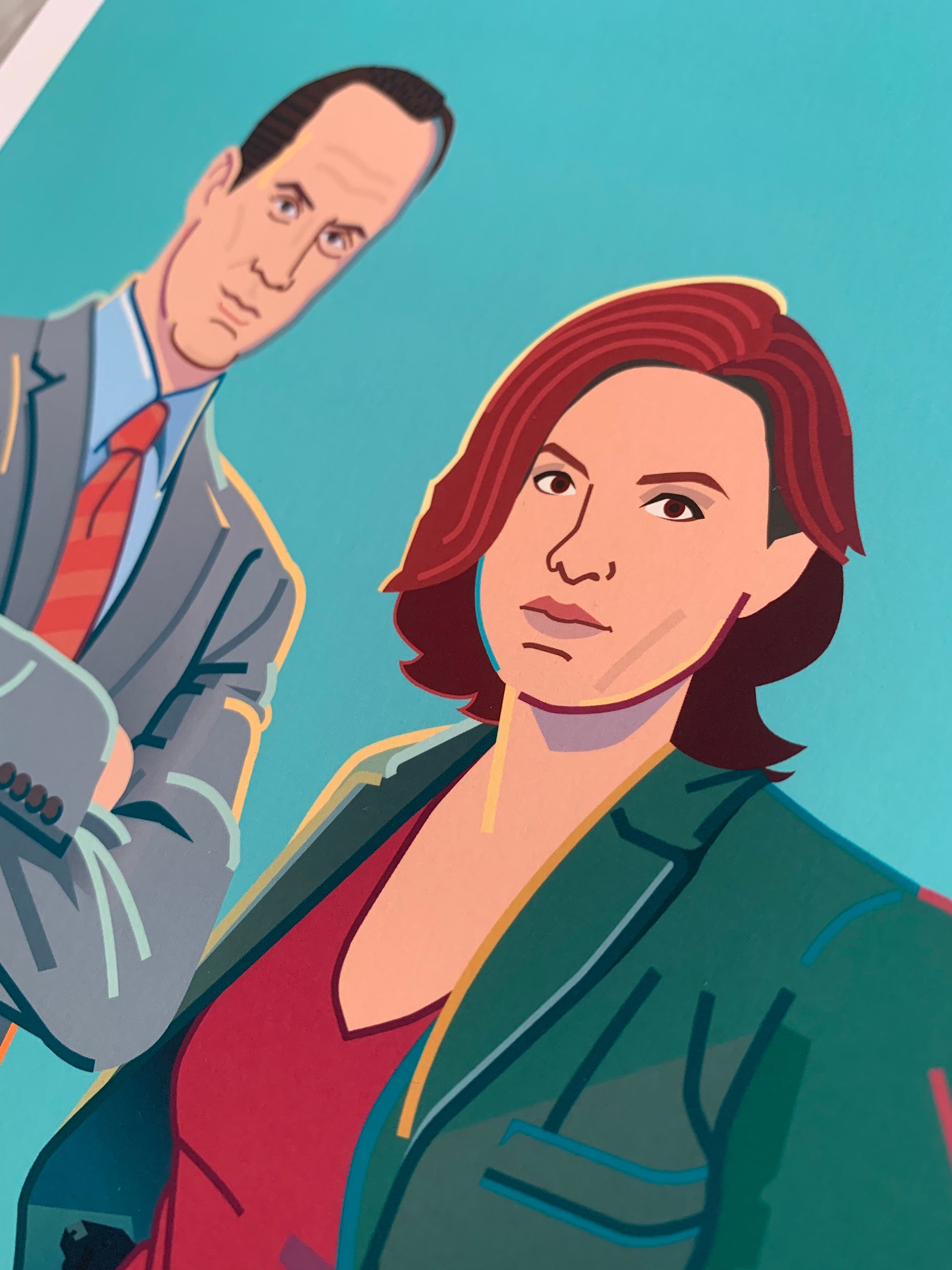 Benson and Stabler Dun Dun Art Print. Elliot Stabler and Olivia Benson ...