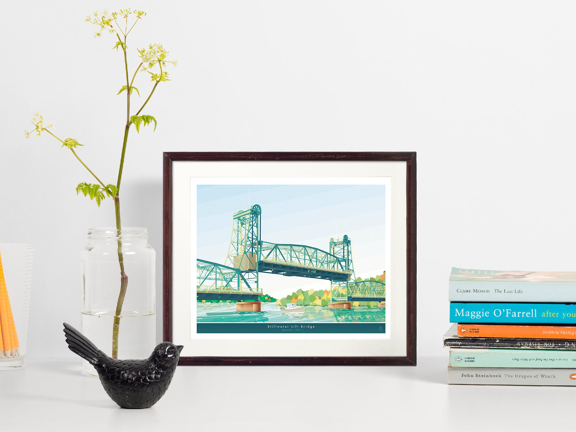 Stillwater Lift Bridge in Fall. Beautiful Modern Art Print of This ...