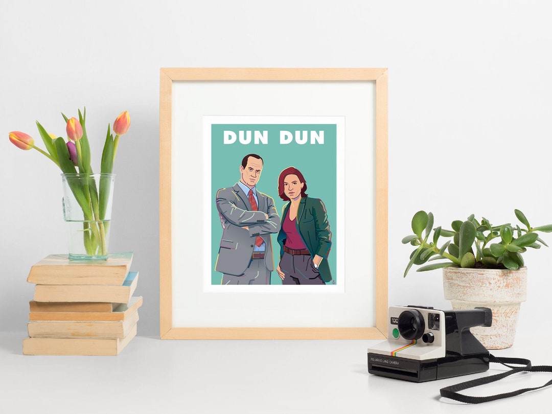 Benson and Stabler Dun Dun Art Print. Elliot Stabler and Olivia Benson ...