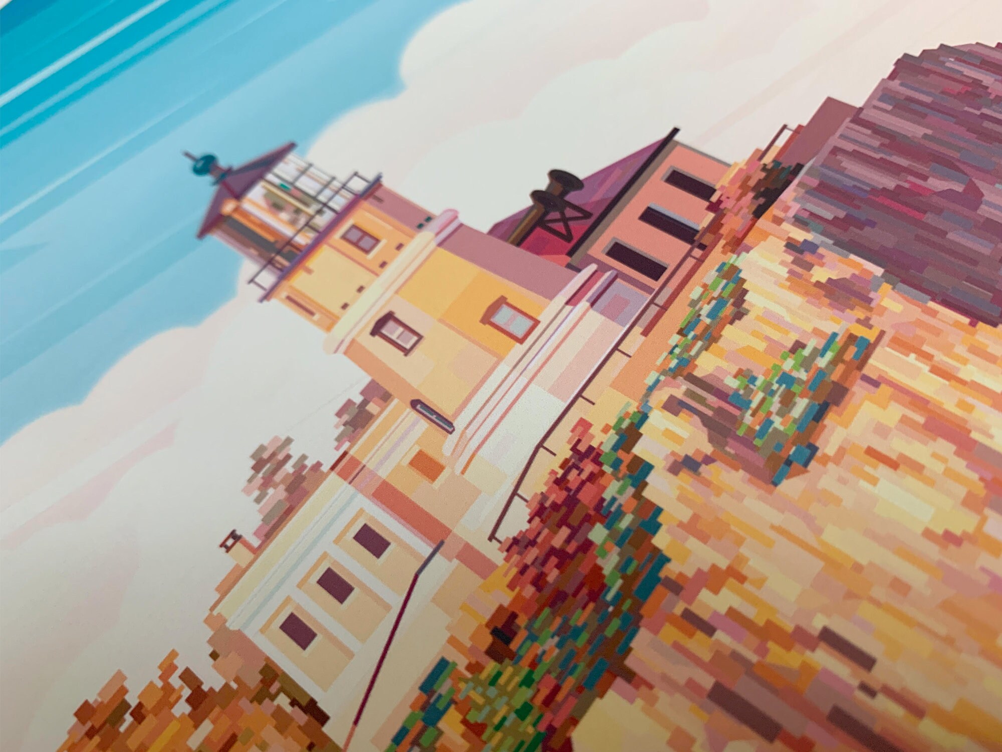 Split Rock Lighthouse Stylized Art Print. Lake Superior Minnesota - Etsy