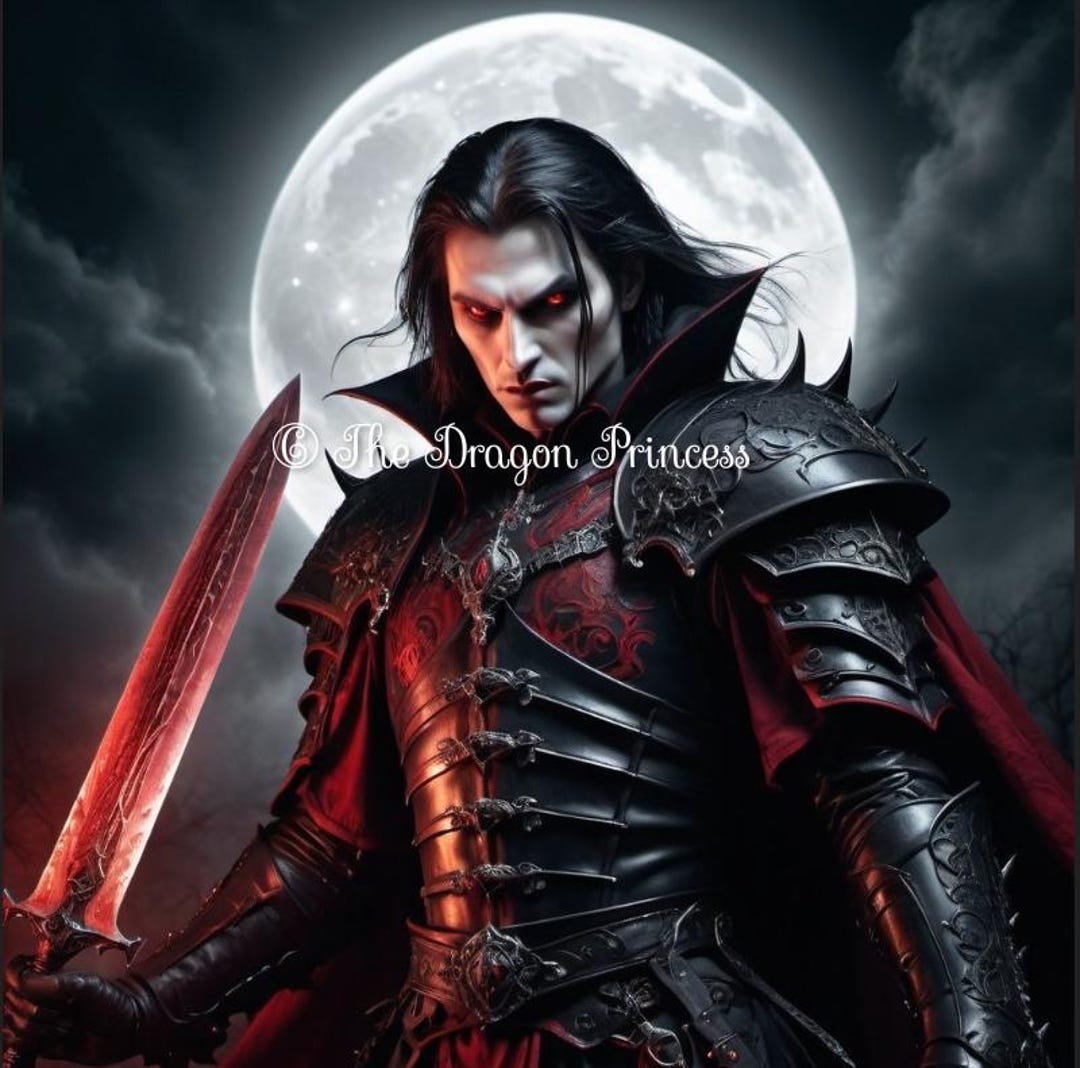 The Crimson Blade of Aeternus Vampire Warrior Spirit Companion - Etsy