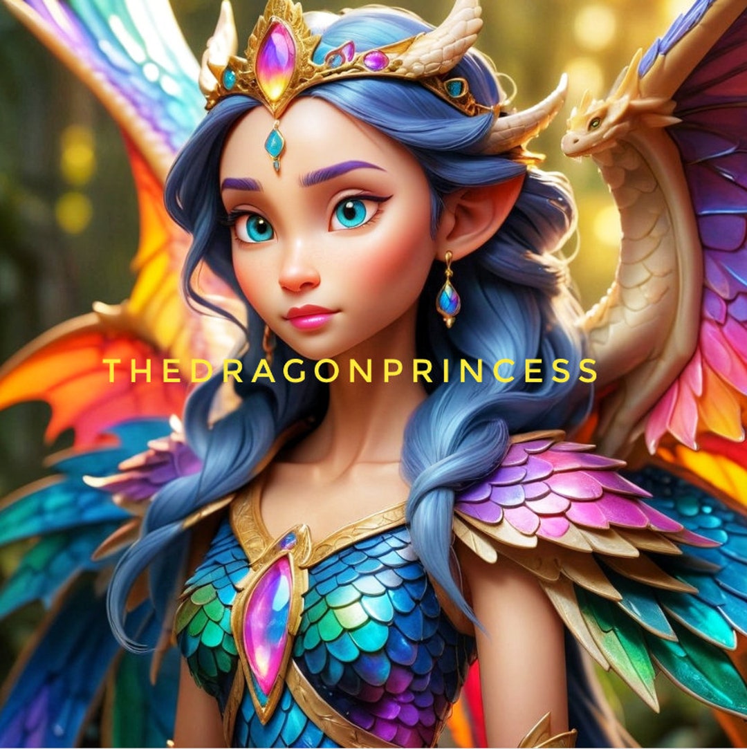 Royal Guardian Dragon Princess - Etsy