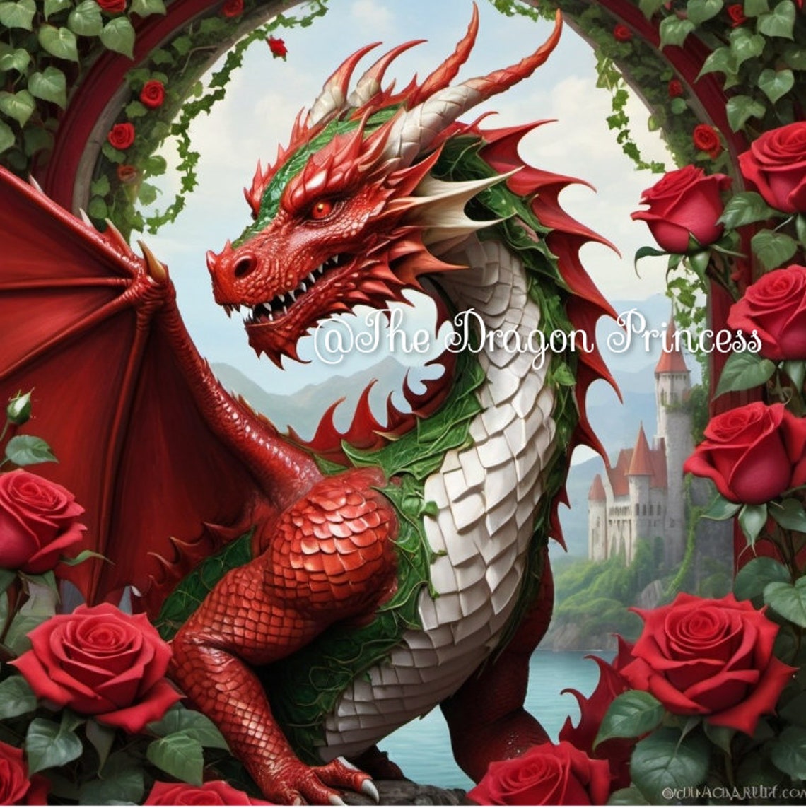 Red Fire Dragon Spirit Companion: the Scarlet Inferno Queen - Etsy
