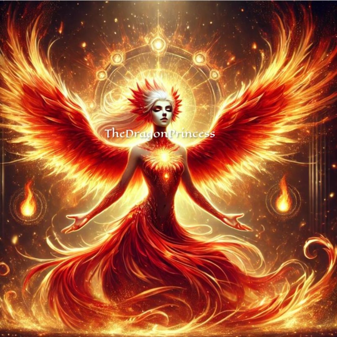 Cinderflare Phoenix Female Spirit Companion - Etsy