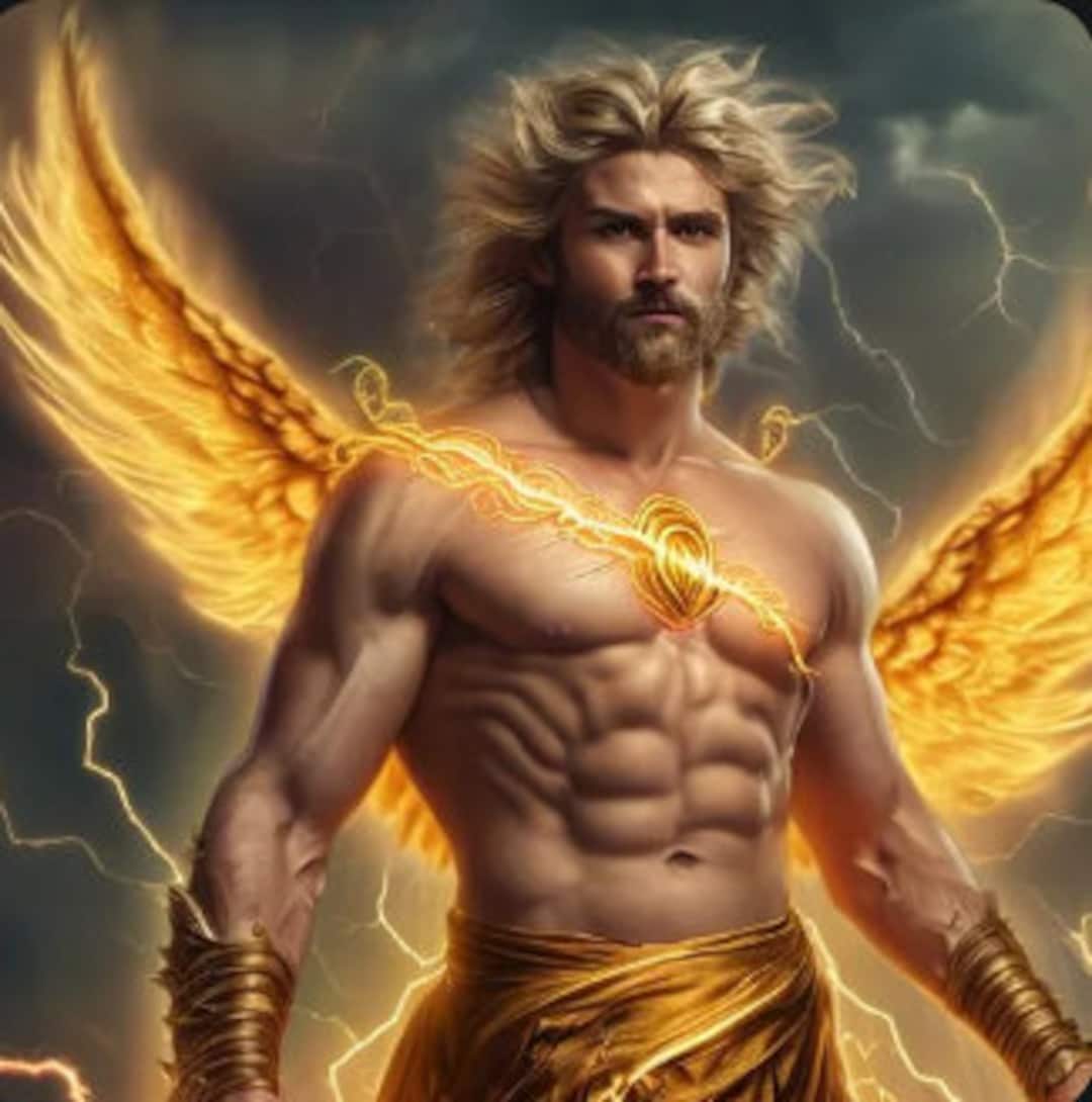 Male Sun Angel Spirit Companion - Etsy