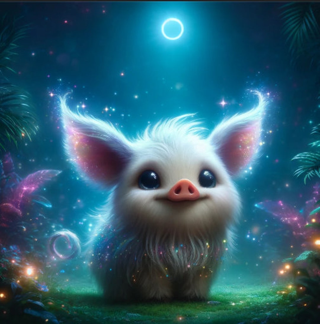 Female Arkan Sonney the Lucky Pig-like Spirit of Joy and Prosperity - Etsy