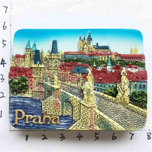Prague Czech Fridge Magnet Travel Souvenir Gift Collection Craft ...
