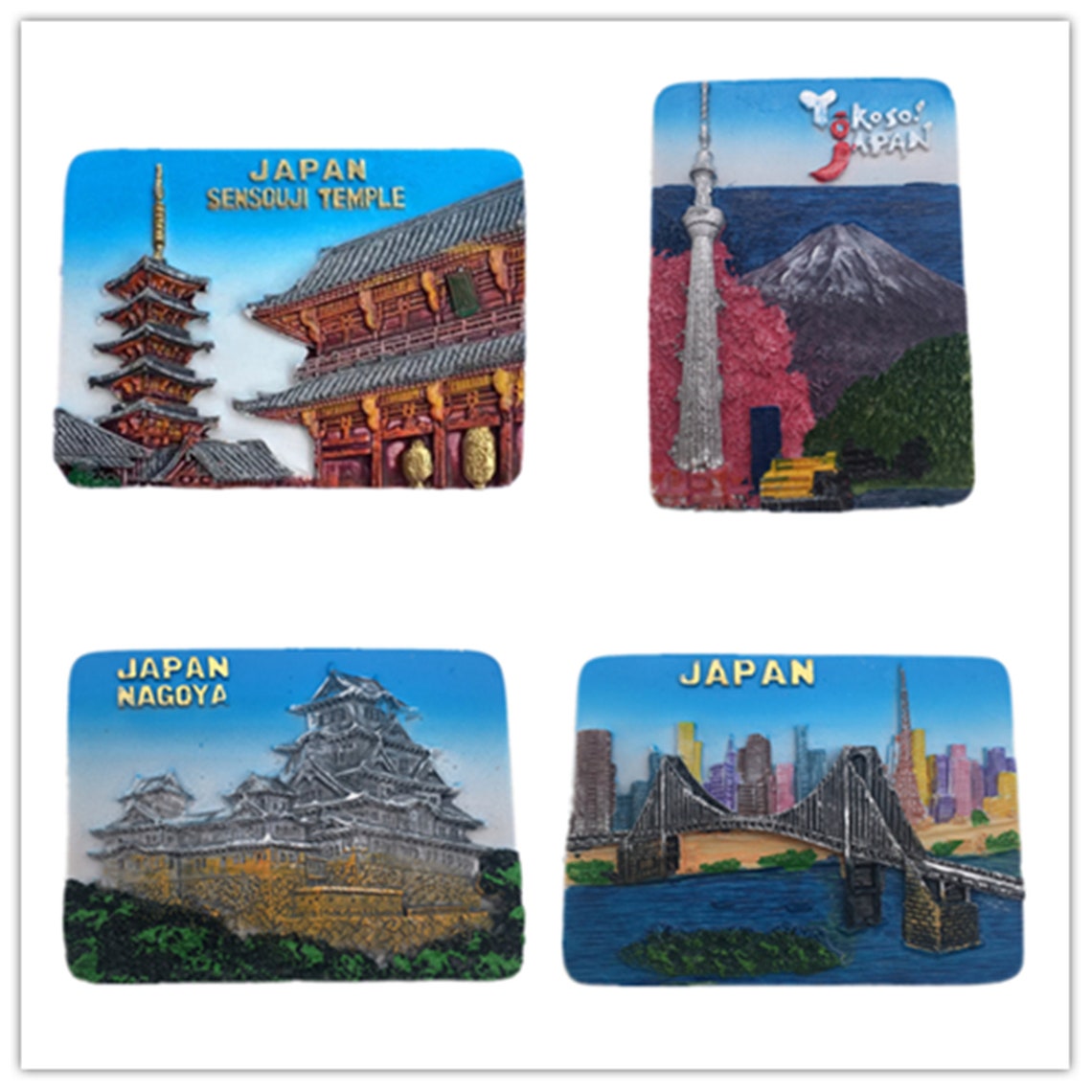 Tokyo Nagoya Japan Fridge Magnet Travel Souvenir Gift | Etsy