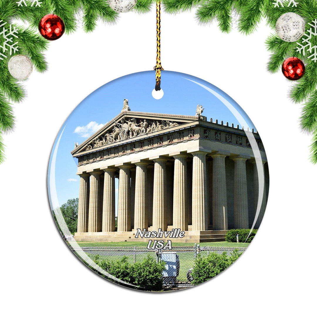 Parthenon Nashville Tennessee USA Christmas Ornament Souvenir - Etsy