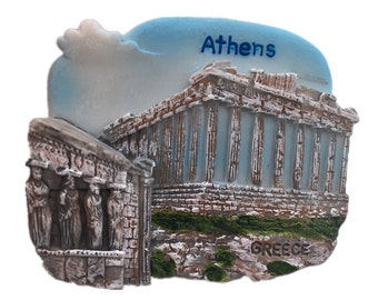 Parthenon Temple Athens Greece Fridge Magnet Travel Souvenir - Etsy