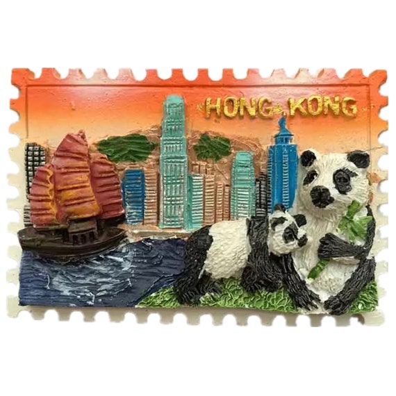 Panda Victoria Hong Kong China Fridge Magnet Travel Souvenir | Etsy