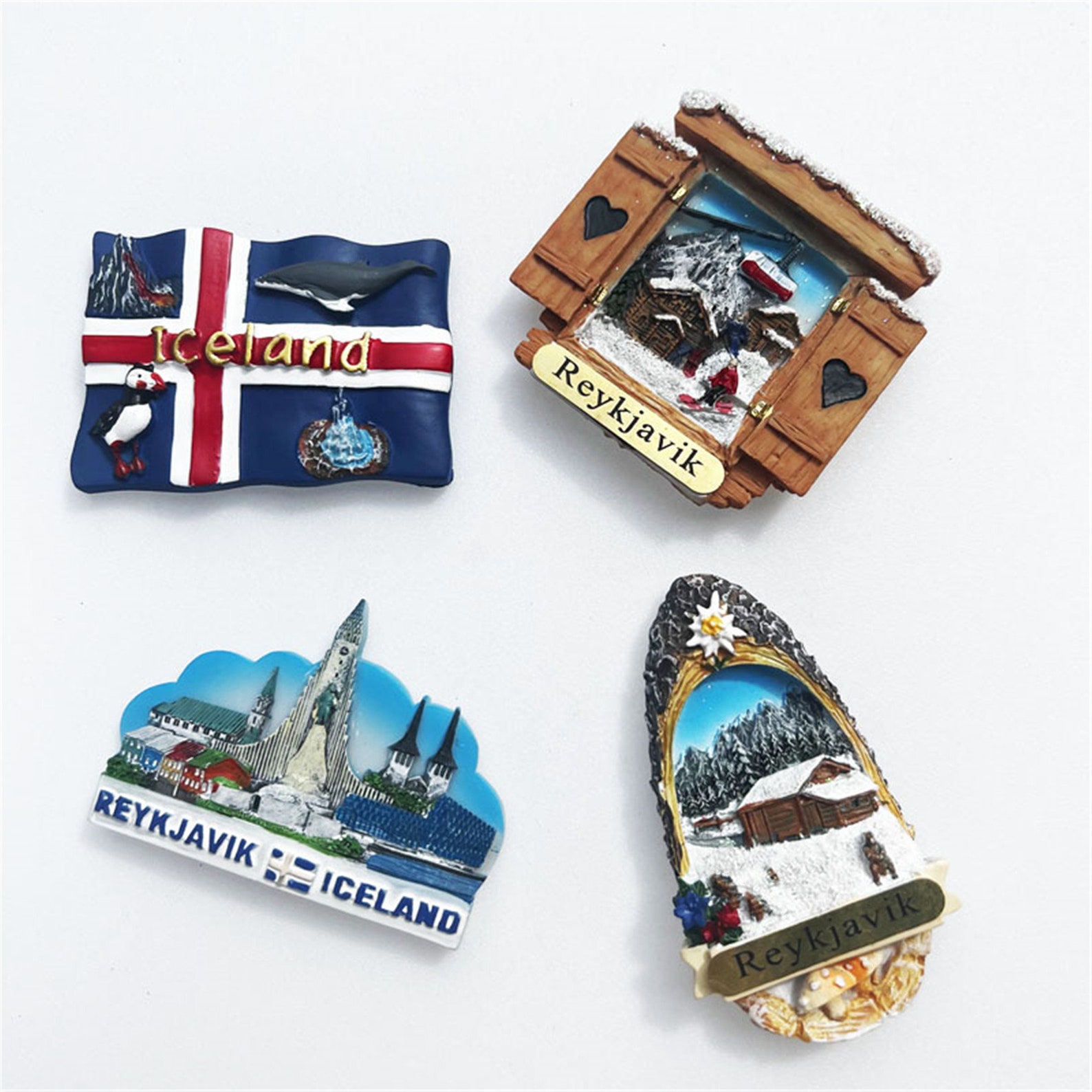 Reykjavik Flag Iceland Fridge Magnet Travel Souvenir Gift - Etsy