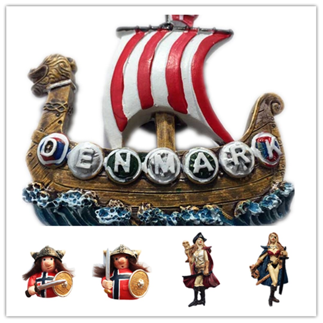 Pirate Copenhagen Denmark Fridge Magnet Travel Souvenir Gift Collection ...