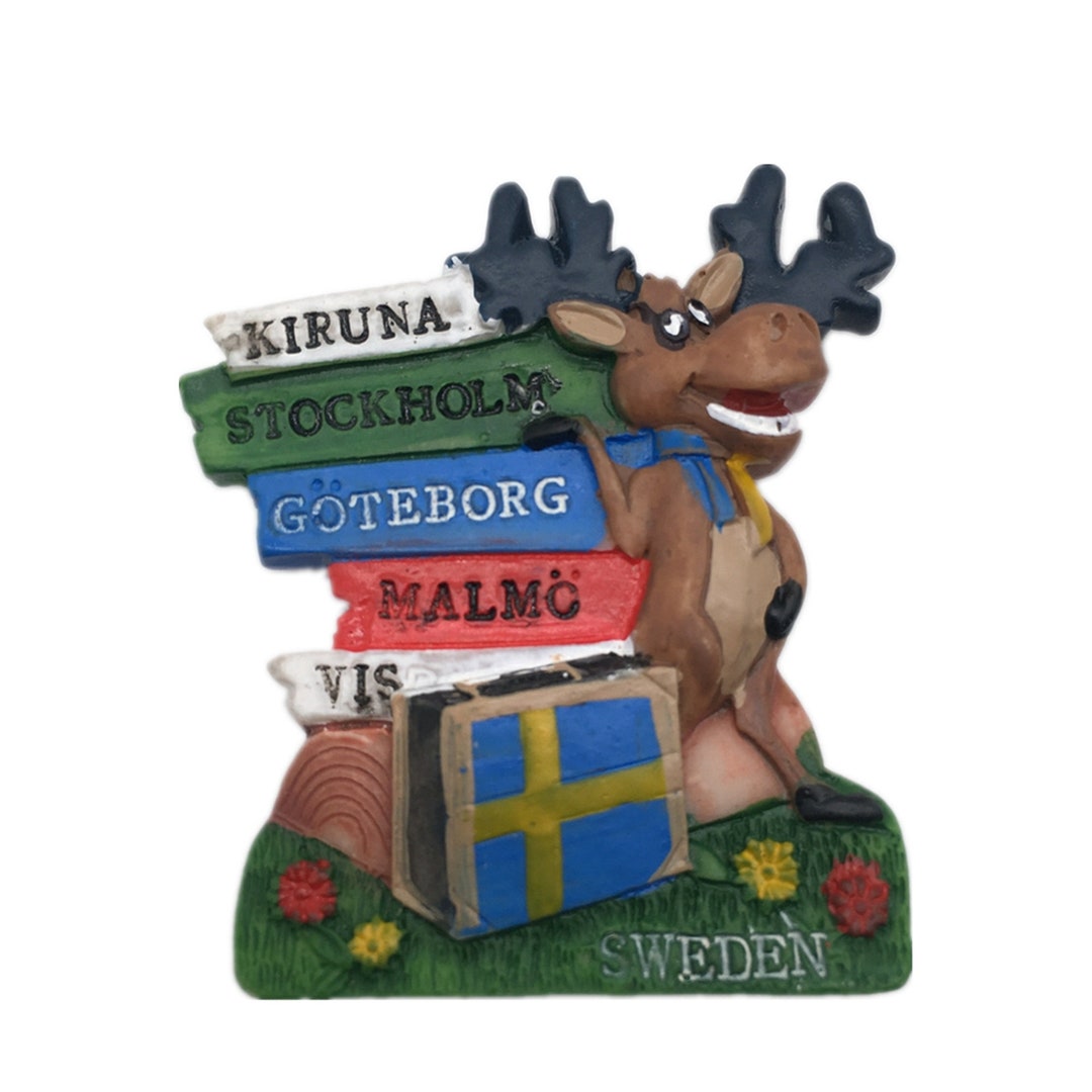 Kiruna Goteborg Malmo Stockholm Sweden Fridge Magnet Travel Souvenir ...