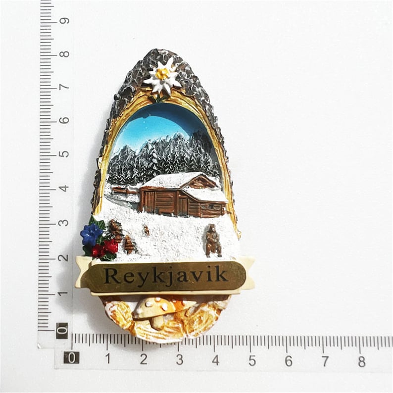 Reykjavik Flag Iceland Fridge Magnet Travel Souvenir Gift - Etsy