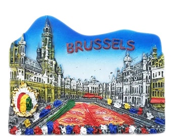 Brussels Belgium Fridge Magnet Travel Souvenir Gift Collection | Etsy