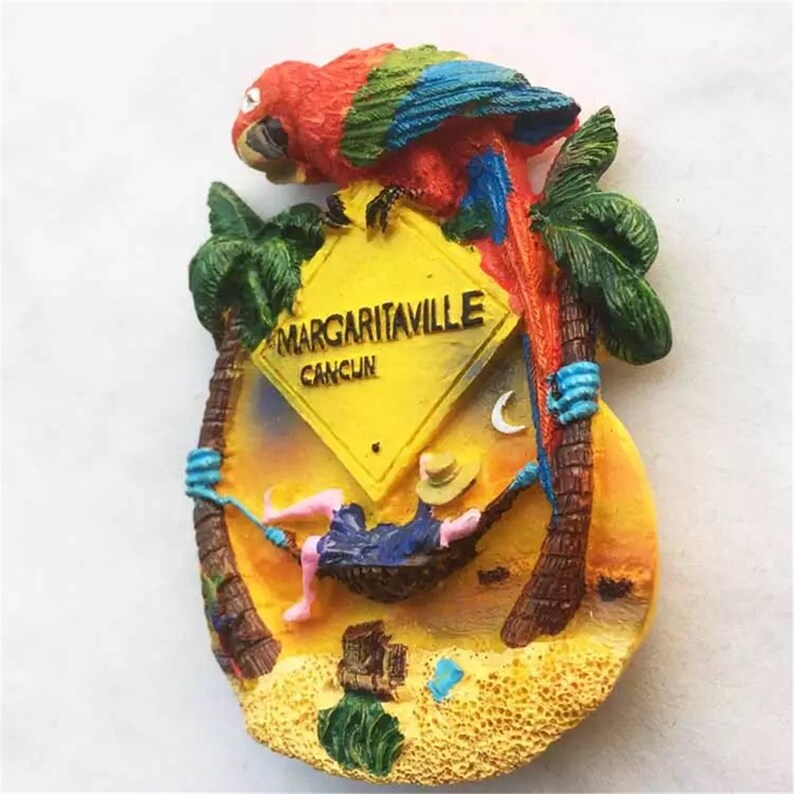 Margaritaville Cancun Mexico Fridge Magnet Travel Souvenir - Etsy
